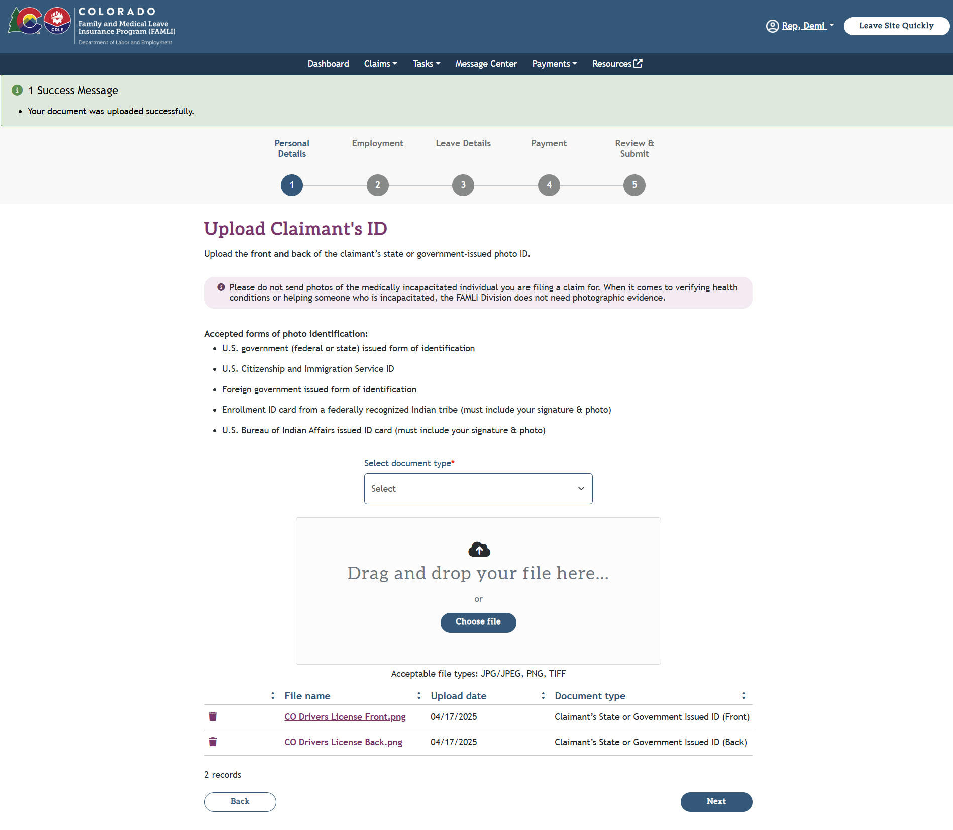 My FAMLI+ User Guide: Next Steps | Family and Medical Leave Insurance